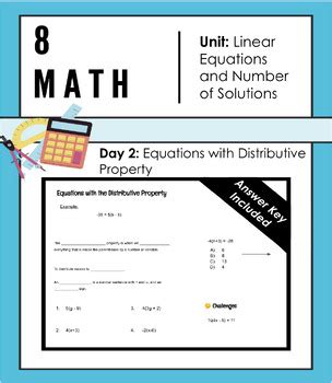 Equations With Distributive Property Notes By Janeth A TPT