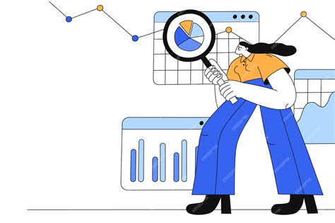 Premium Vector Hand Drawn Data Analysis Background