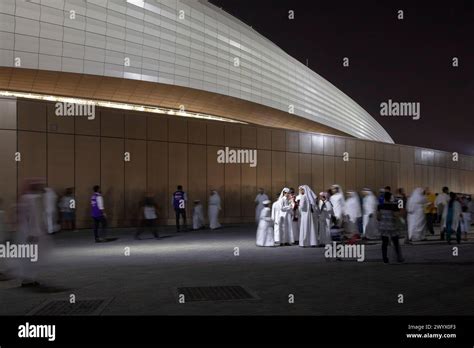 Night Time Inaugural Match At The Stadium Al Janoub Stadium Aka Al