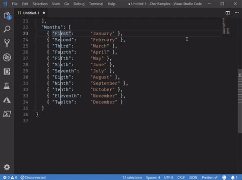 Multi Cursor Editing In Visual Studio Code