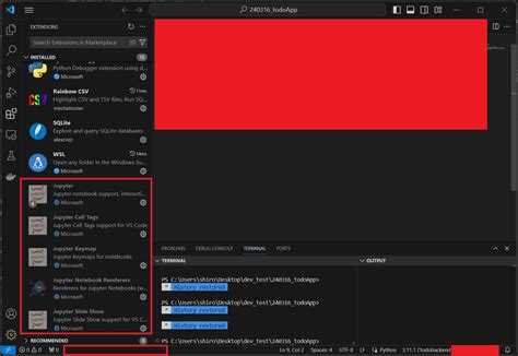 vs code 問題解決 ‘reactivating terminals の出現 shelokuma tech blog