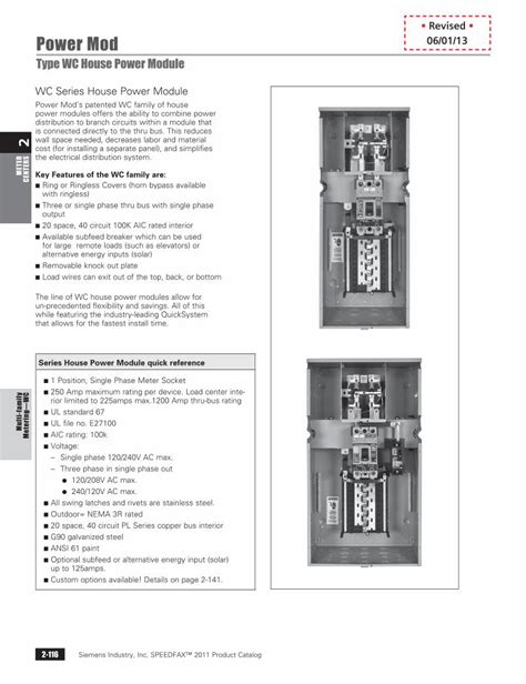 Pdf Type Wc House Power Module Siemens · Type Wc House Power Module Distribution To