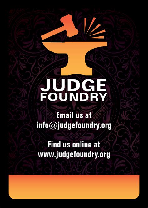 Judge Foundry Tokens Updated Judge Foundry