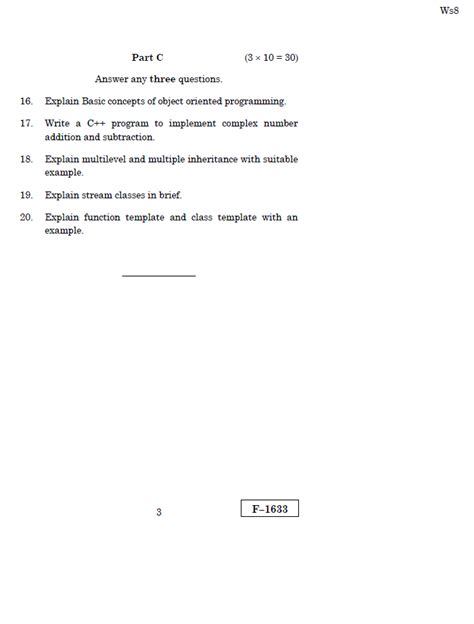 Alagappa University Bsccomputer Science Object Oriented Programming