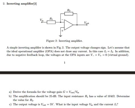 2 Inverting Amplifier3 R2 R Figure 2 Inverting Amplifier A Simple