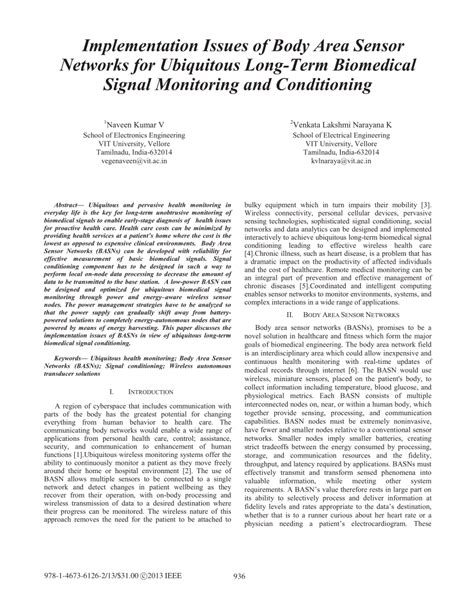 Pdf Implementation Issues Of Body Area Sensor Networks For Ubiquitous Long Term Biomedical
