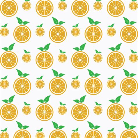 Orange Leaf Vector Design Pattern Illustration Abstract Background