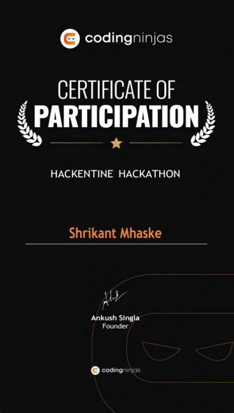 Hackathon Codingninjas Hackentine2025 Eventmanagement Webdevelopment… Shrikant Mhaske