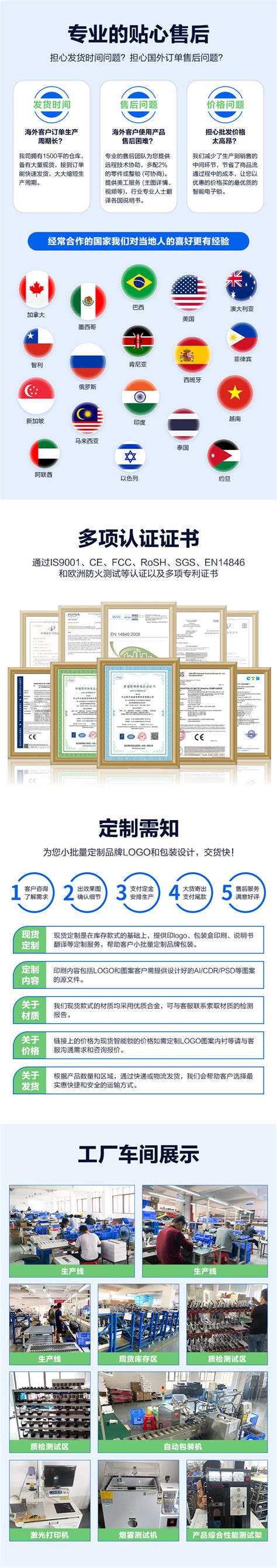 源头工厂 智能可调节门锁 多种开锁方式密码锁 海外热销刷卡锁 阿里巴巴