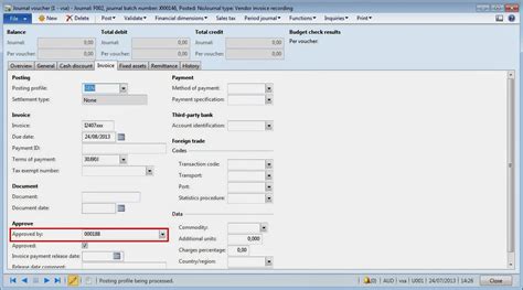 Microsoft Dynamics Ax2012 Functional Vendor Invoice Journalsbasics