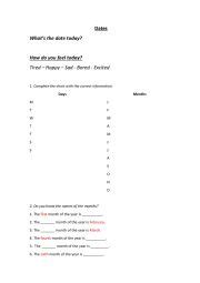 Dates ESL Worksheet By Daniela Dates ESL Worksheet By Daniela