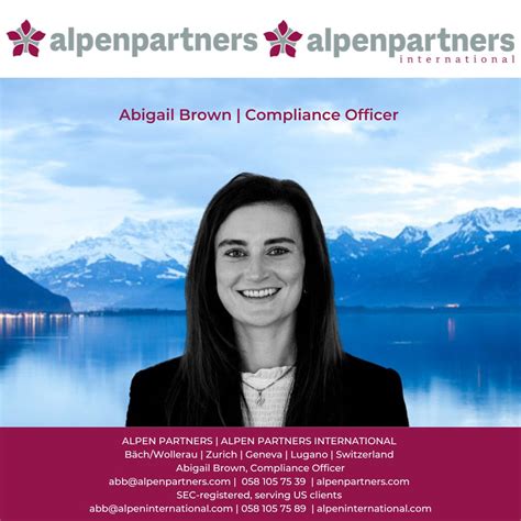 Abby Brown On Linkedin Super Happy To Be Part Of The Alpen Partners Ag