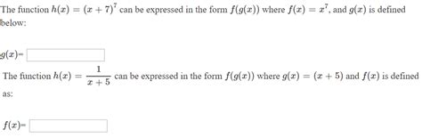 solved the function h x x 7 7 can be expressed in the