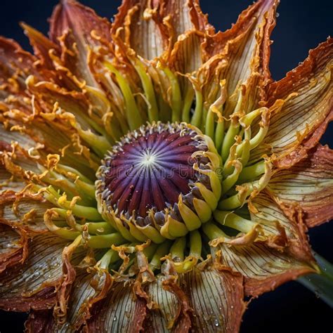 In Focus Exploring The Detailed Intricacies Of The Stinking Corpse Lily Stock Image Image Of