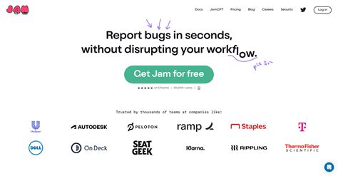 jam bug reports for developers