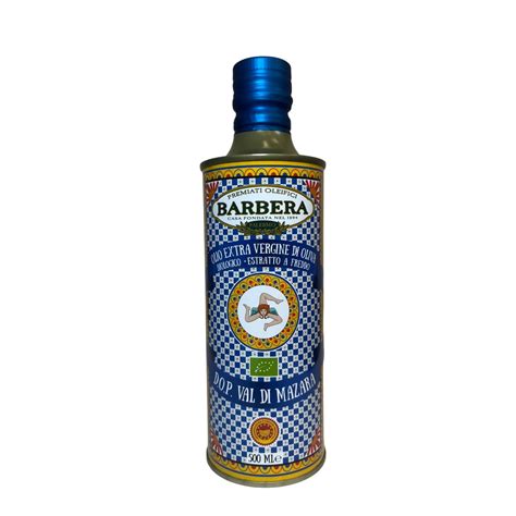 Barbera Oil Huile Dolive Extra Vierge Biologique Dop Val Di Mazara