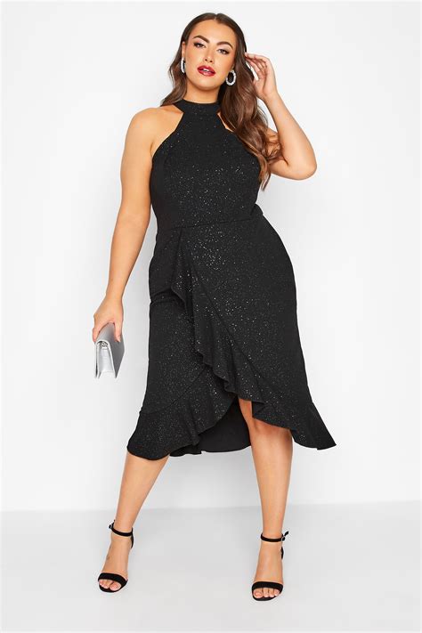Plus Size Black Club Dresses