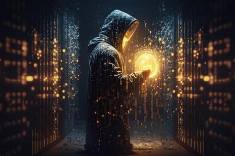 Cybersecurity Computer Hacker With Hoodie Vulnerability And