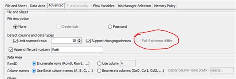 Unable To Uncheck Fail If Schemas Differ Knime Analytics Platform