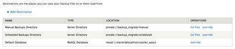 Backup And Migrate Backup And Migrate Drupal Wiki Guide On