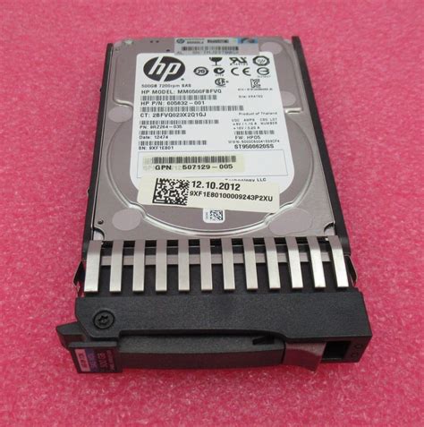 HP MM0500FBFVQ 508009-001 500GB 7200RPM SAS 6Gbps DP Hot Swap 2 5 ...