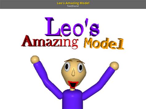Leo S Amazing Model Modding Tool For Baldi S Basics Baldi Modding Tools