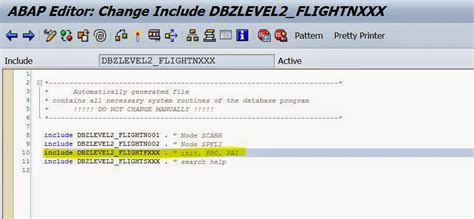 techsap ldb logical data base multiple node hierarchy