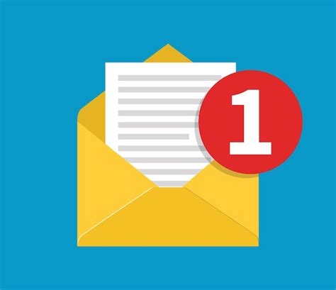 Premium Vector New Email Incoming Message Mail Icon Concept Of