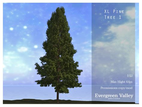 Second Life Marketplace Tree Pine 1xl
