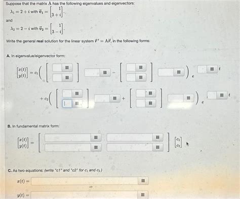 Solved λ12i With V1 13i And λ22−i With V2 13−i