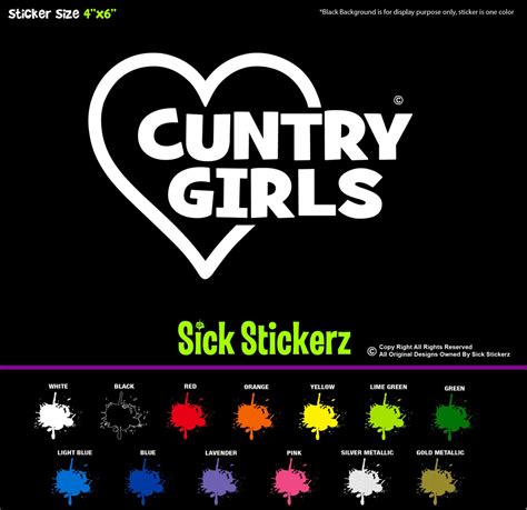 Love Country Girl Decals Minus The Big Country Girl Sticker I Like