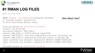 10 Problems With Your Rman Backup Script Pptx