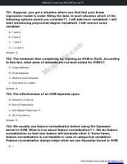 Machine Learning ML Solved MCQs Set McqMate Pdf Machine Learning ML MCQs Set