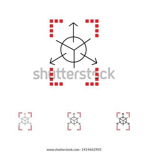 Prototype Grid Database Chart Bold Thin Vector De Stock Libre De