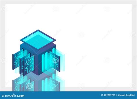 Data Center Isometric Icon Database And Cloud Data Storage Concept Pcb Slot Server Room
