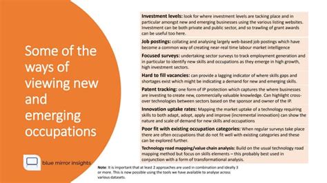 New And Emerging Occupations Blue Mirror Insights July 2021 Ppt