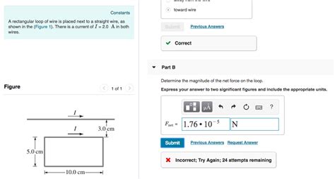 solved toward wire constants a rectangular loop of wire is