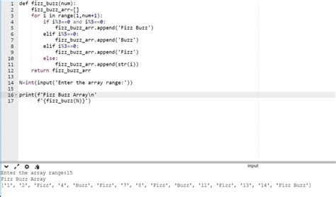 Manju Bashini On Linkedin Python Fizzbuzz Arraymanipulation