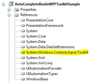 Auto Complete Box In WPF Toolkit