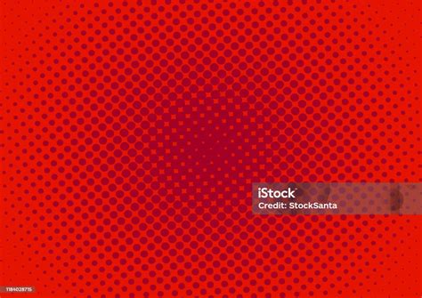 만화 스타일의 하프 톤 도트와 현대 빨간색과 진홍색 팝 아트 배경 벡터 일러스트 Eps10 빨강에 대한 스톡 벡터 아트 및 기타 이미지 Istock
