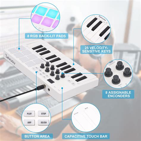 25 Key Bluetooth Usb Midi Keyboard Controller 25 Key Bluetooth Usb Midi Keyboard Controller