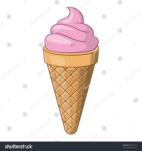 Cartoon Ice Cream Cone Cartoon Ice Cream Cone Stock Illustrations