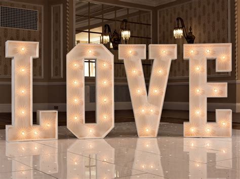 Classic White Love Letters Exceed Events