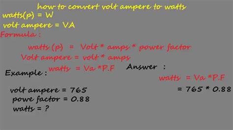 Volt Ampere Volt Ampere Formula
