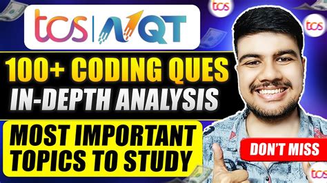 Crack TCS NQT Coding Questions Analyzed Most Important Topic To Study YouTube