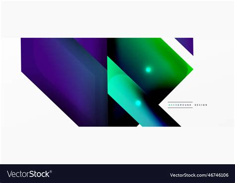 Dynamic D Geometric Abstract Background Vector Image