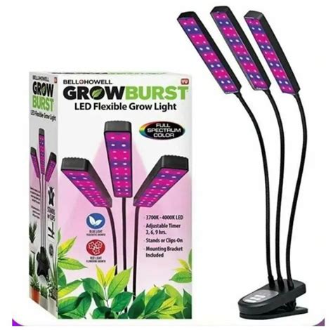 Фитолампа для растений полный спектр лампа светодиодная для рассады на прищепке фитосветильник