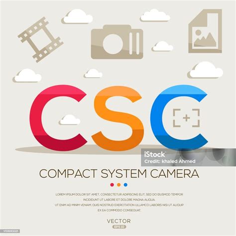 Csc Compact System Camera Stock Illustration Download Image Now Acronym Antique Business