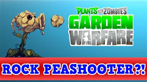 Rock Peashooter Character Plants Vs Zombies Garden Warfare