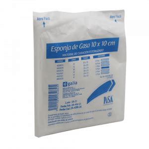 Esponja De Gasa EstÉril 10x10cm C5 20x12 Pisa 4000670 Pro Médicos
